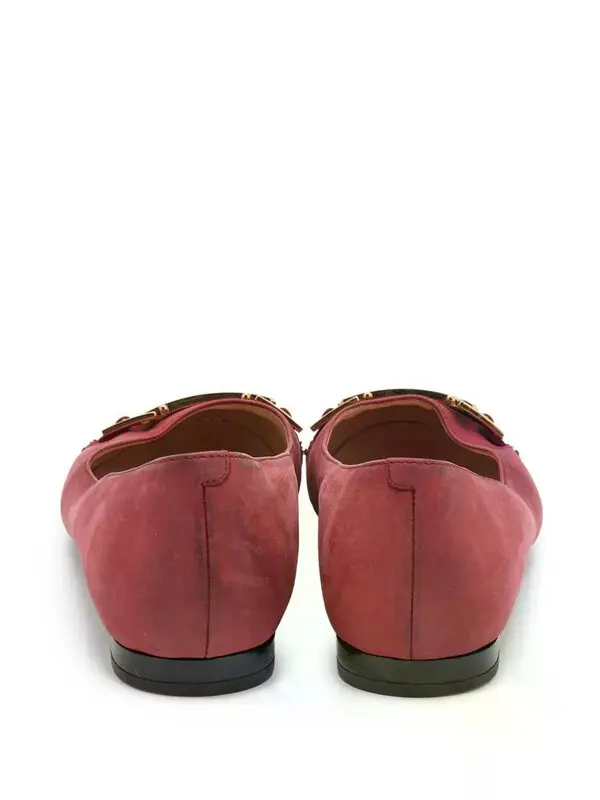 TOD'S Two-tone Ballet Flats With Decorative Buckle