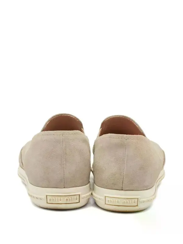 Miu Miu Suede Slip-on Sneakers