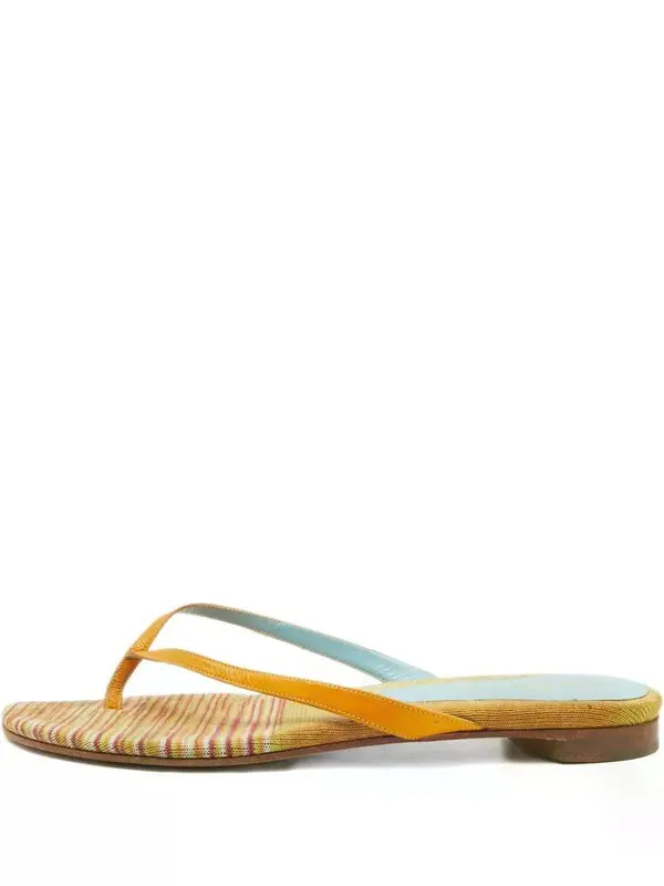 Missoni Leather Flat Sandals