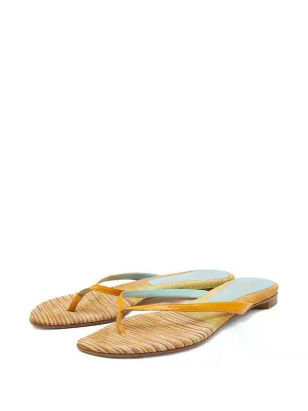 Missoni Leather Flat Sandals