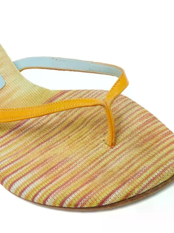 Missoni Leather Flat Sandals