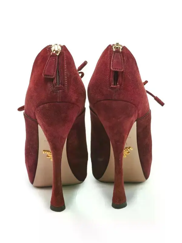 Prada Platform Suede Pumps