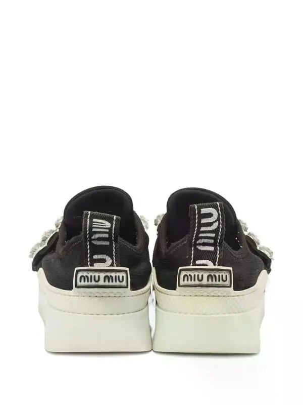 Miu Miu Crystal Knit Sneakers