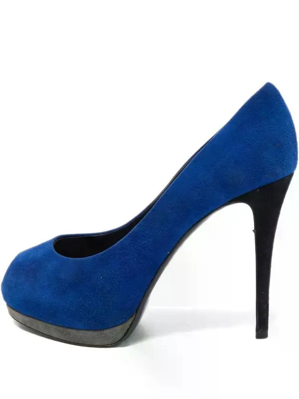 GIUSEPPE ZANOTTI 110mm Suede Peeptoe Pumps - Blue