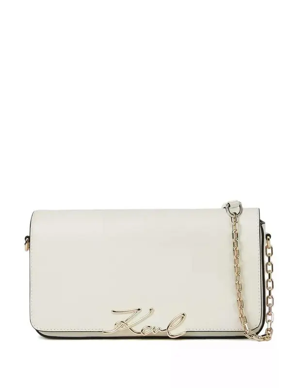 Karl Lagerfeld Logo Crossbody Bag - Neutrals