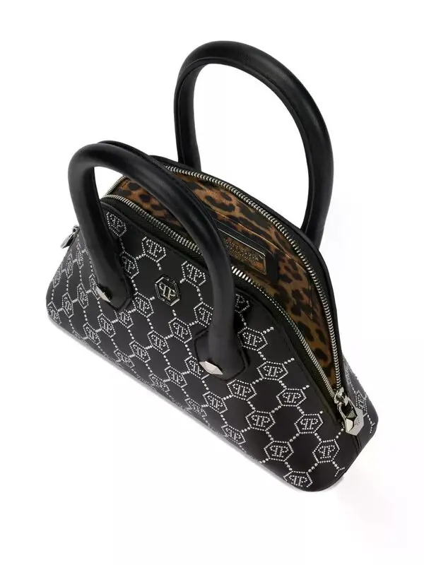 Philipp Plein Small Majestic Monogram Handle Bag