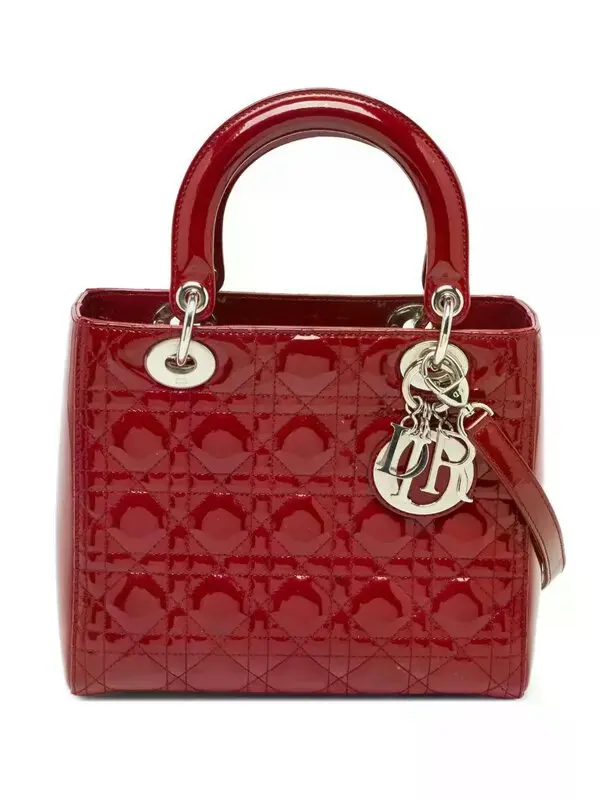 Dior Lady Tote Bag - Red