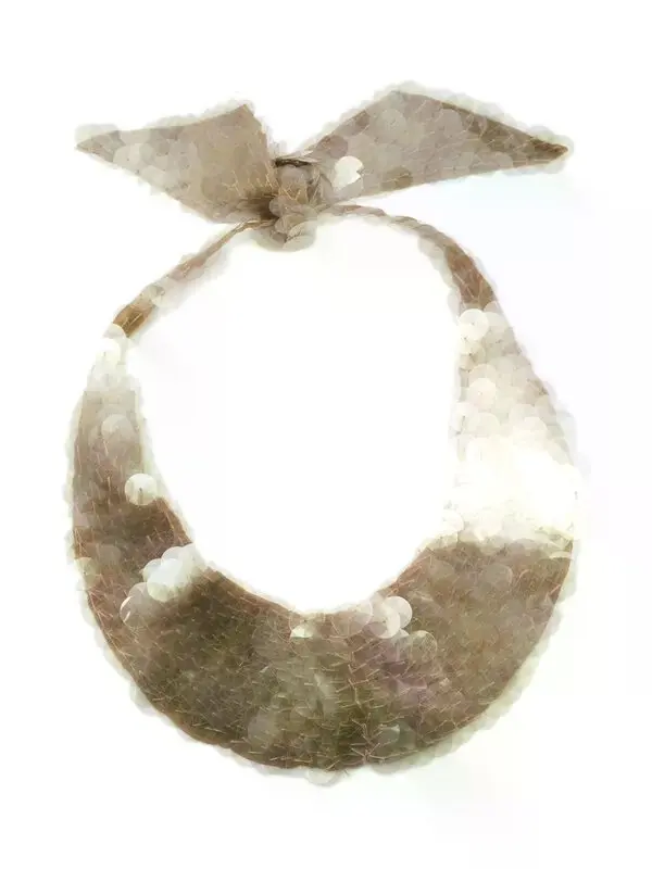 Marni Sequins-embellished Necklace - Neutrals