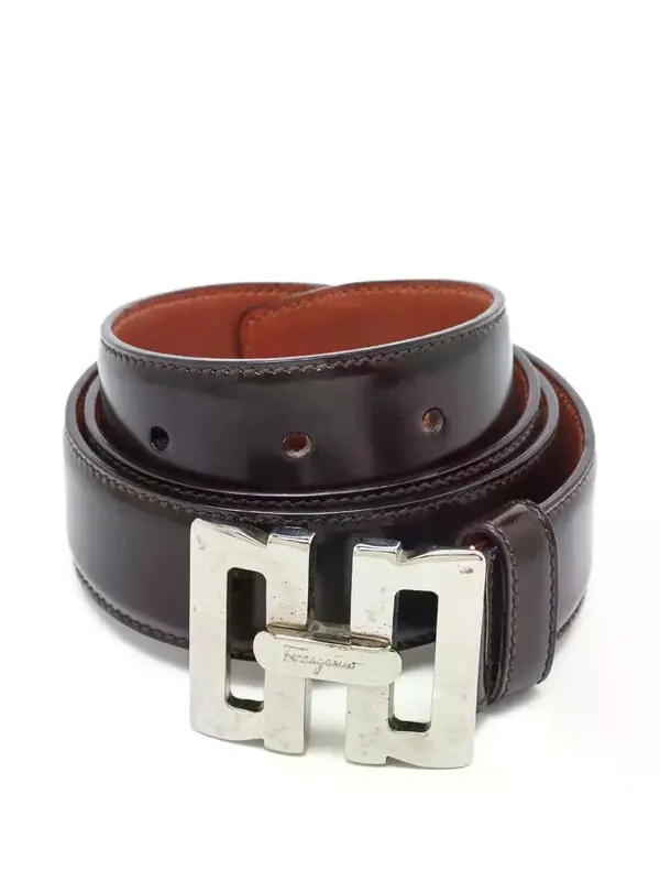 FERRAGAMO Leather Belt - Brown