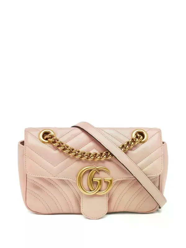 Gucci Gg Marmont Chevron Chain-strap Shoulder Bag