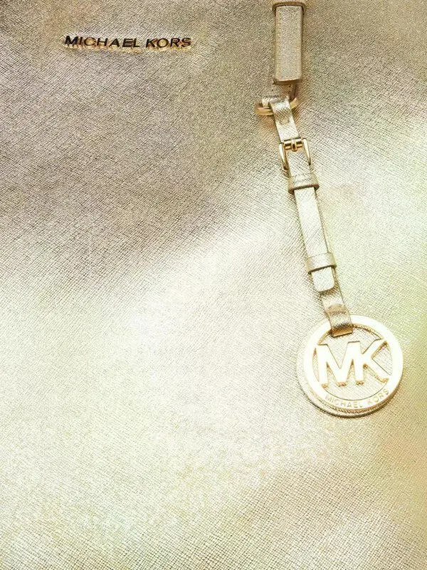 Michael Kors Logo-charm Silk Tote Bag - Neutrals