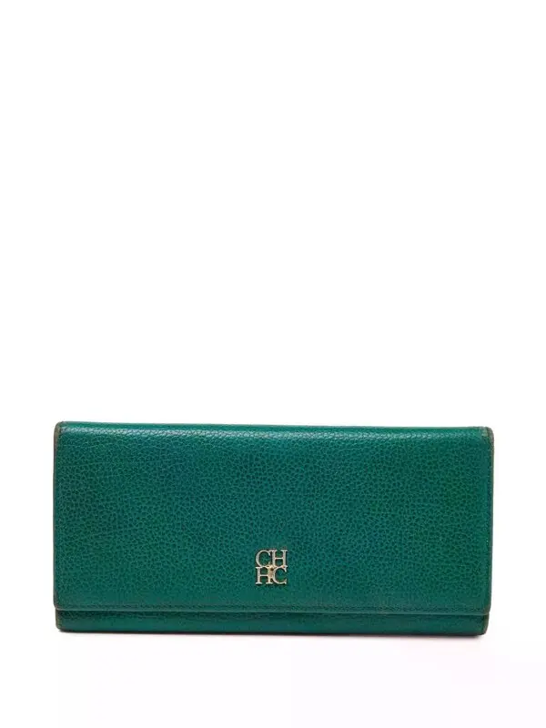 Carolina Herrera Pre-owned Leather Wallet - Green