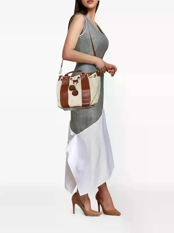 Tory Burch Gwendolyn Striped Canvas Tote Bag