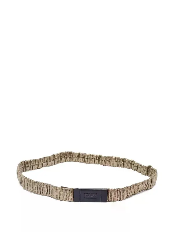 Burberry Leather Belt - Gold