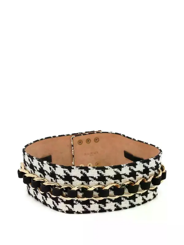 Balmain Houndstooth Belt