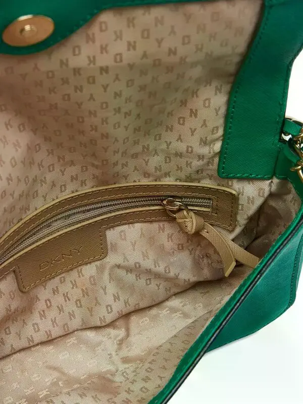 Dkny Chain-strap Crossbody Bag - Green