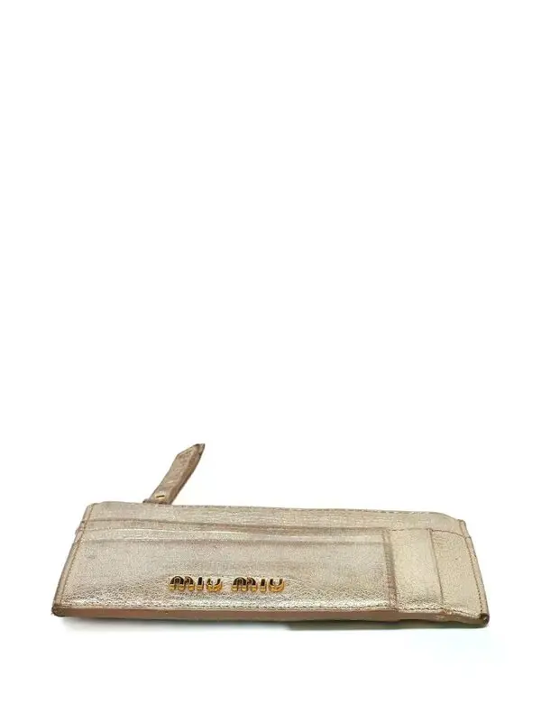 Miu Miu Leather Zip Card Holder