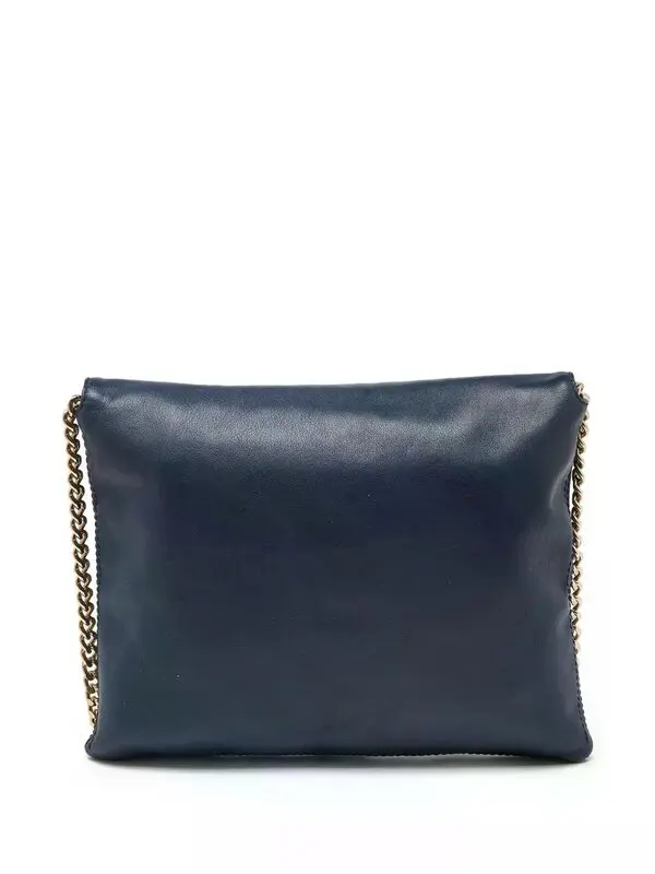 Carolina Herrera Foldover Leather Shoulder Bag