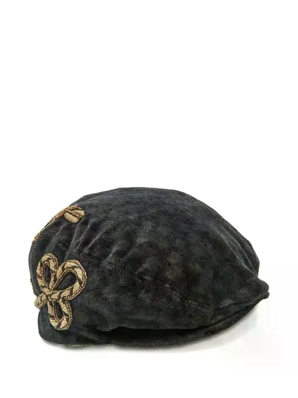 Dolce & Gabbana Embroidered Velvet Beret