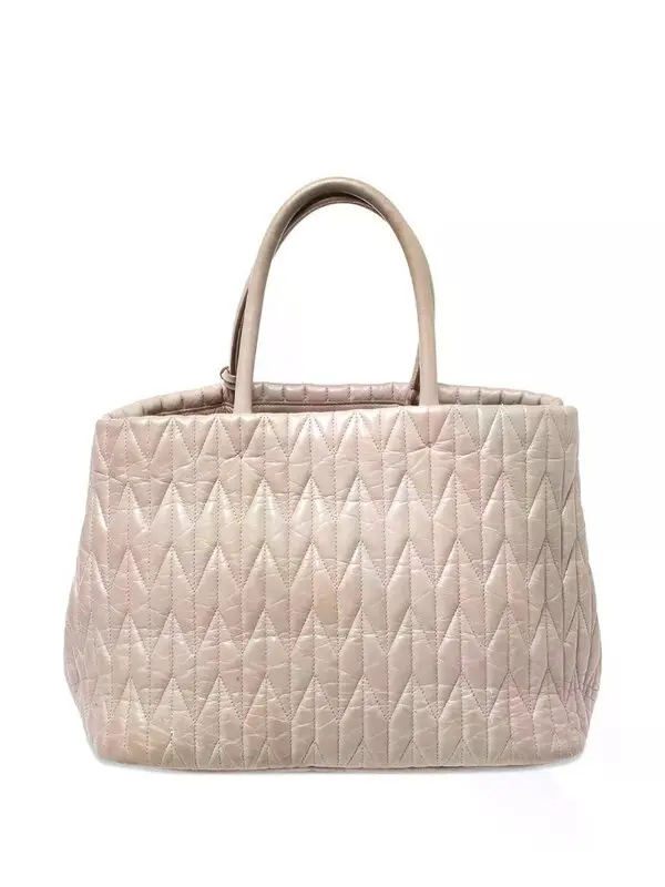 Miu Miu Matelassé Leather Tote Bag