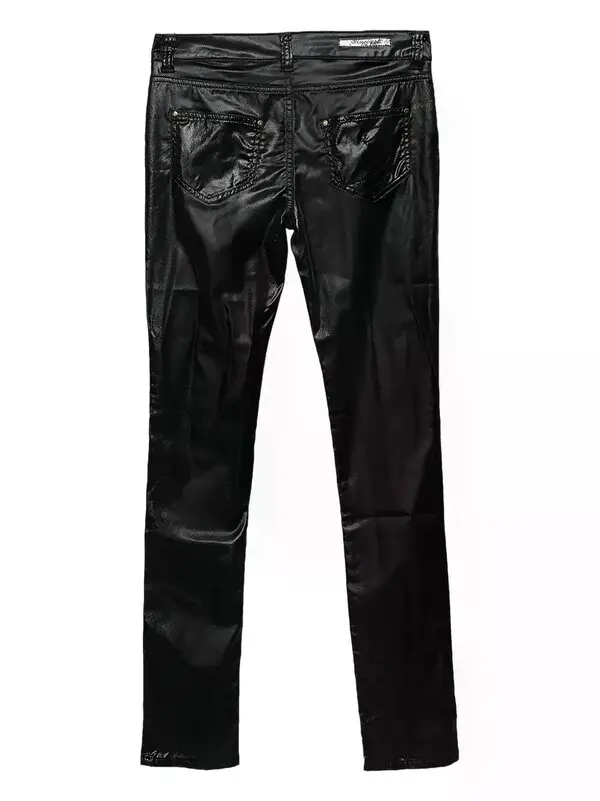 Moschino Logo-patch Skinny Trousers