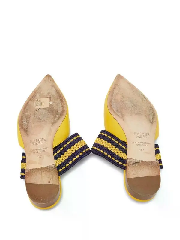 MALONE SOULIERS Braided-strap Mules