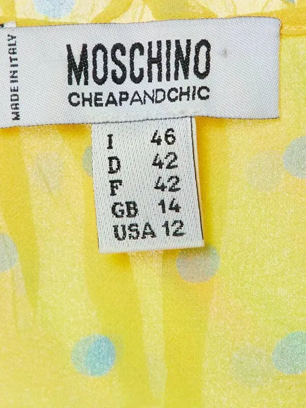 Moschino Ruffled Polka Dot Top