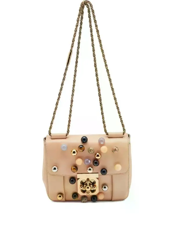 Chloé Elsie Leather Embellished Shoulder Bag