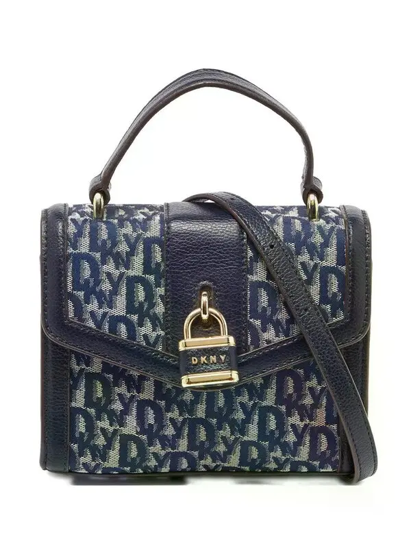 Dkny Monogram Padlock Shoulder Bag
