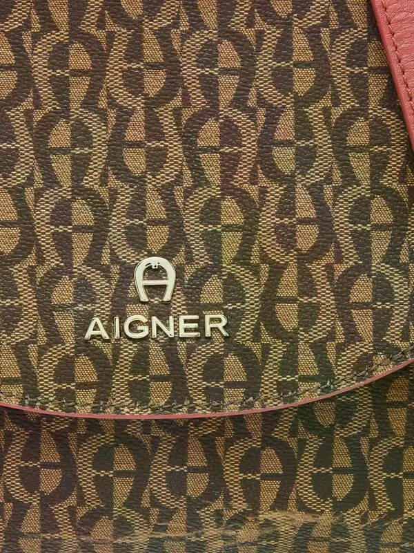 AIGNER Monogram Crossbody Bag