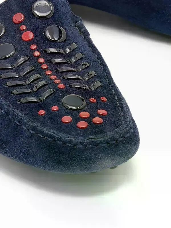 TOD'S Studded Suede Loafers