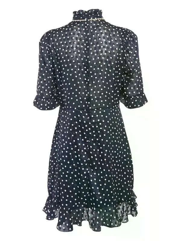 Sandro Polka-dot Ruffle Dress