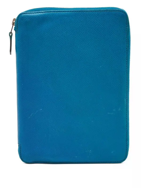 Hermès Globe Trotter Zip Agenda Planner - Blue