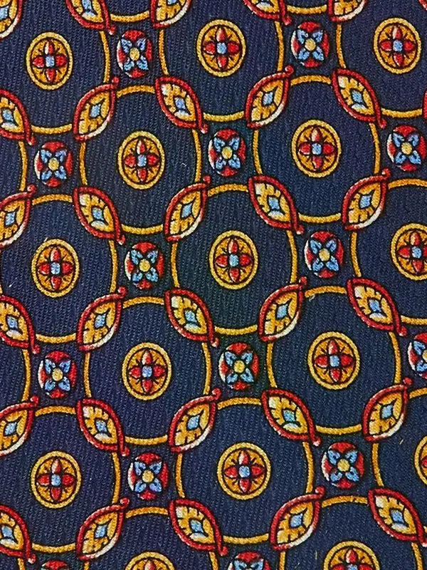 S.t. Dupont Patterned Silk Necktie