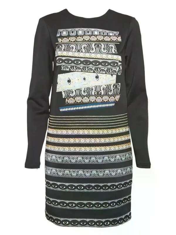 Kenzo Printed Long-sleeve Dress