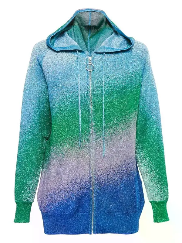 Maje Gradient Zip-up Hoodie