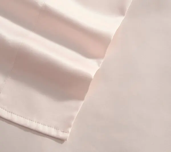 Laura Ashley Satin Bliss Pink King Sheet Set