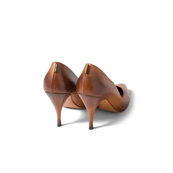 Miu Miu Leather Pumps - Cognac