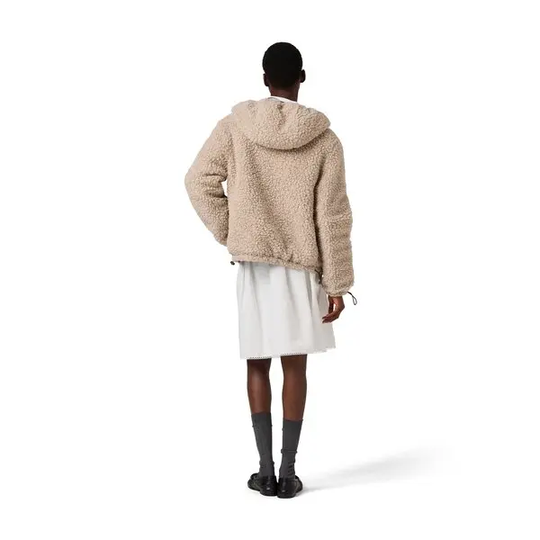 Miu Miu Medium-weight Teddy Down Jacket - Lime/forest