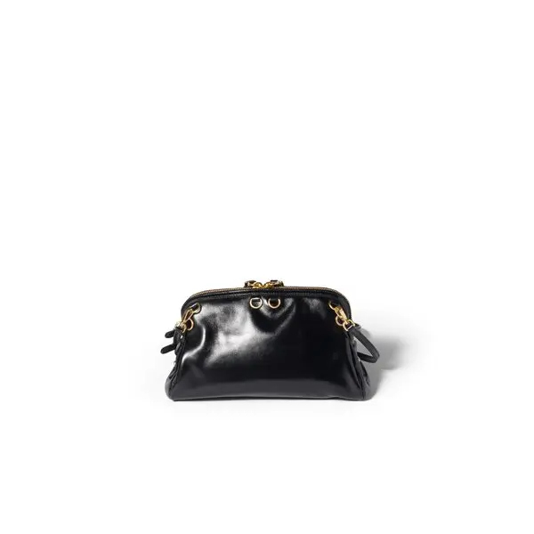 Miu Miu Caprice Leather Clutch - Black