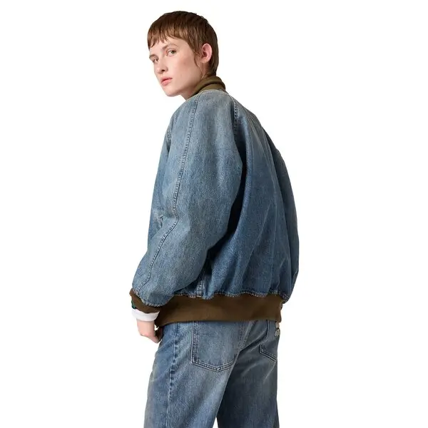 Miu Miu Denim Blouson Jacket - Navy