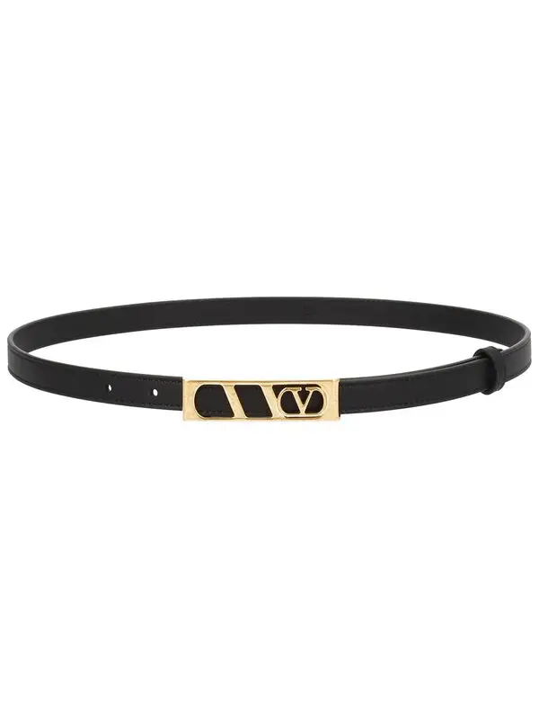 Valentino Garavani Vlogo Signature Belt - Black