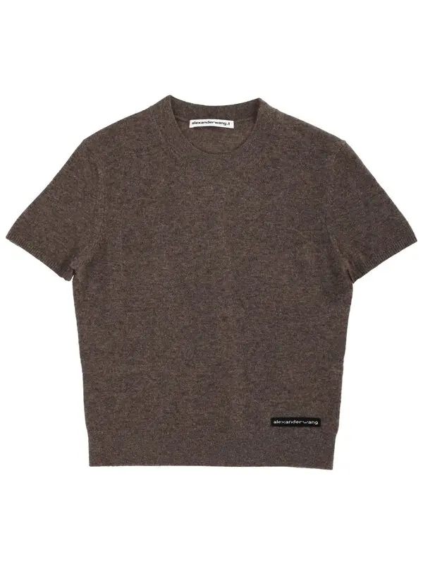 Alexander Wang Shirt With Logo - Brown