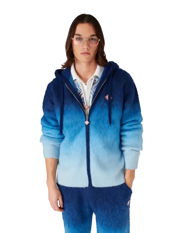 Casablanca Gradient Mohair Hooded Sweatshirt