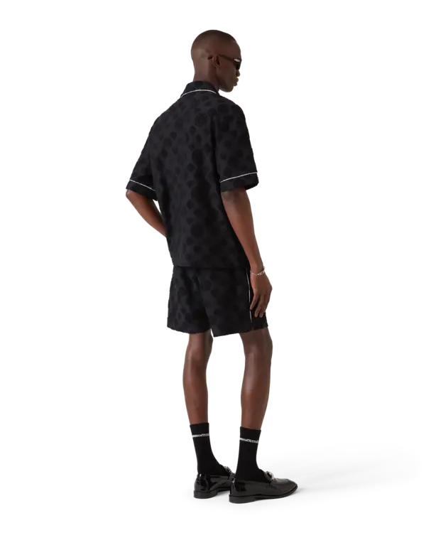 Casablanca Towelling Monogram Short Sleeve Shirt - Multicolor