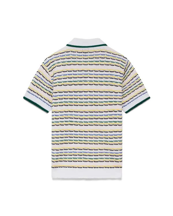 Casablanca Tuck Stitch Short Sleeve Shirt - Multicolor