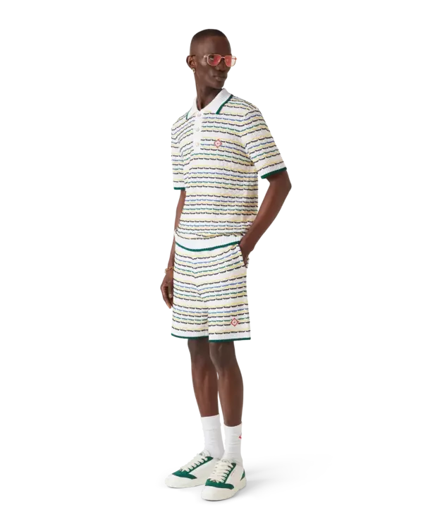 Casablanca Tuck Stitch Shorts - Multicolor