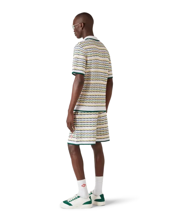 Casablanca Tuck Stitch Shorts - Multicolor