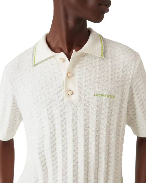Casablanca Tennis Boucle Polo Shirt - Multicolor
