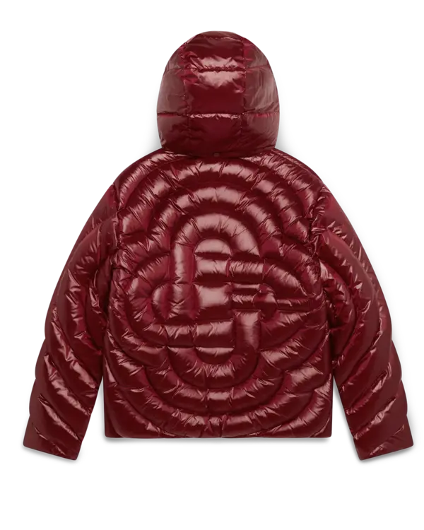 Casablanca Quilted Down Puffer Jacket With Diamond Monogram - Multicolor